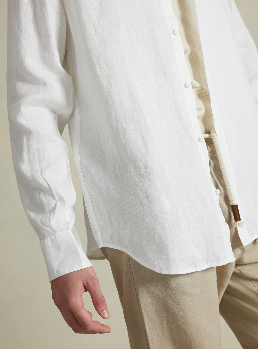 Camicia In Puro Lino A Maniche Lunghe Alcott Camicie Uomo