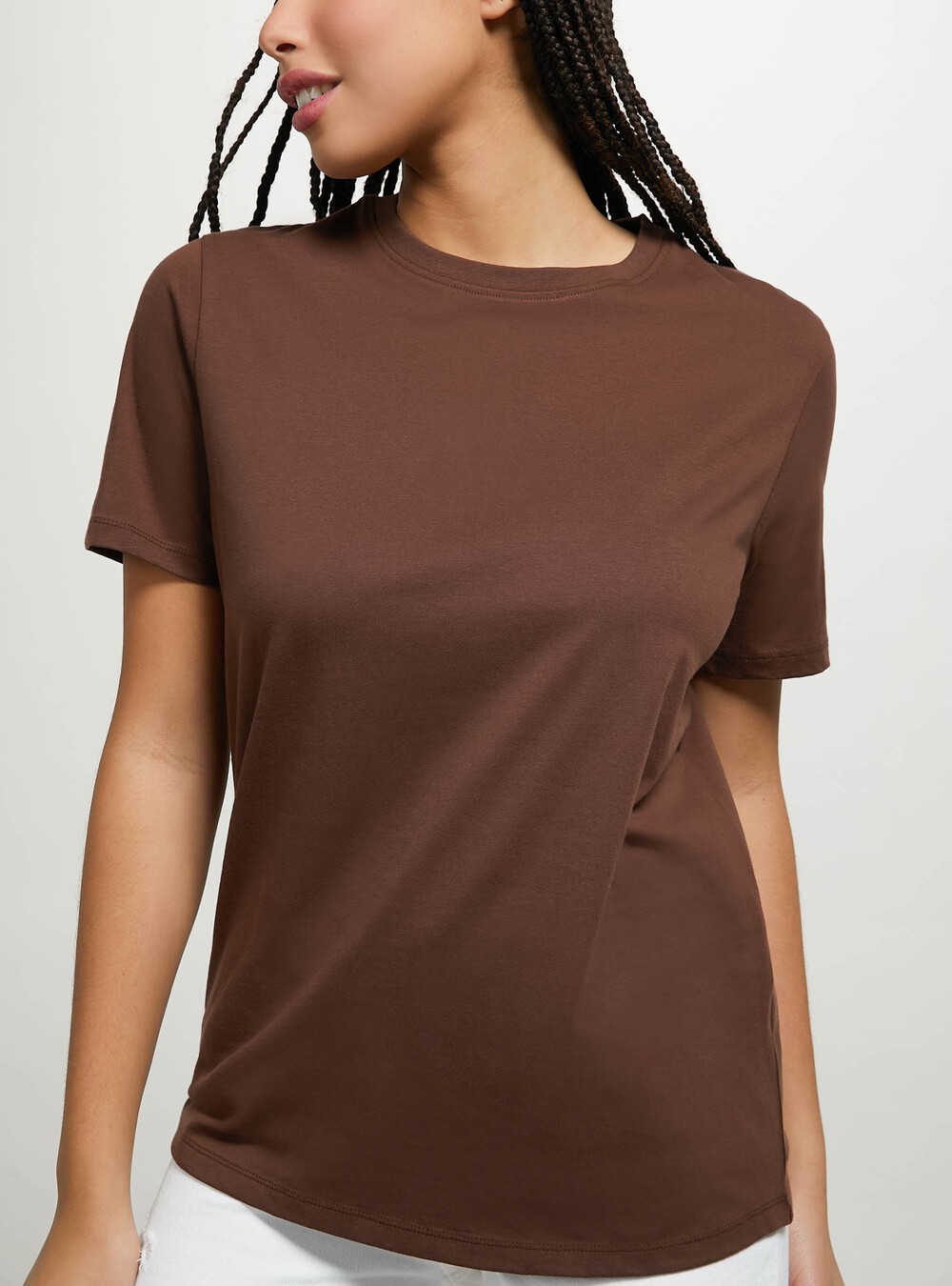 Camiseta De Algodón Con Cuello Redondo Alcott Camisetas Donna