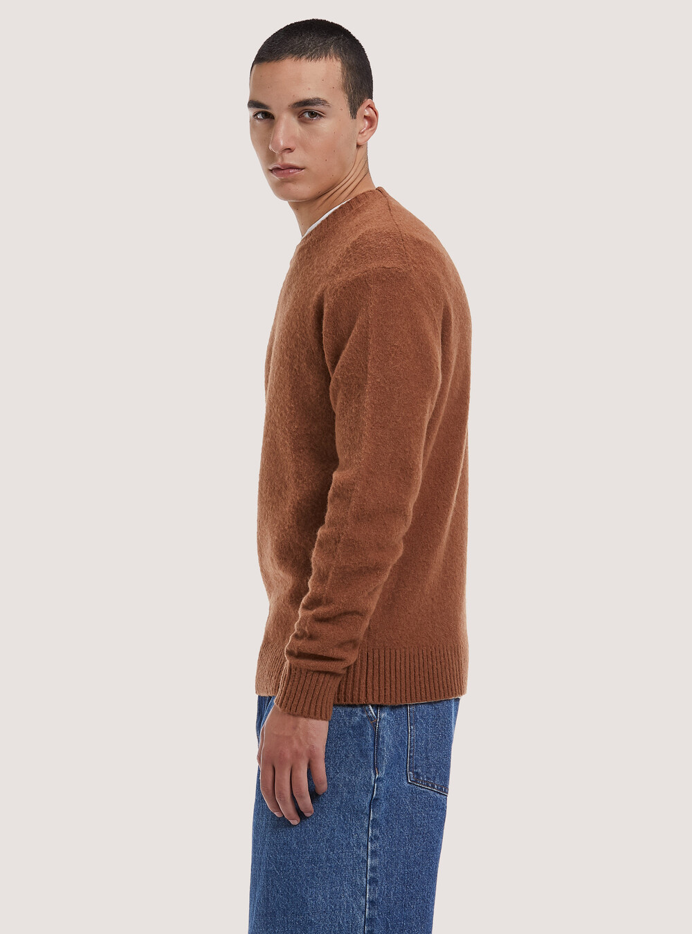 Pullover Soft Touch In Misto Lana Elasticizzato