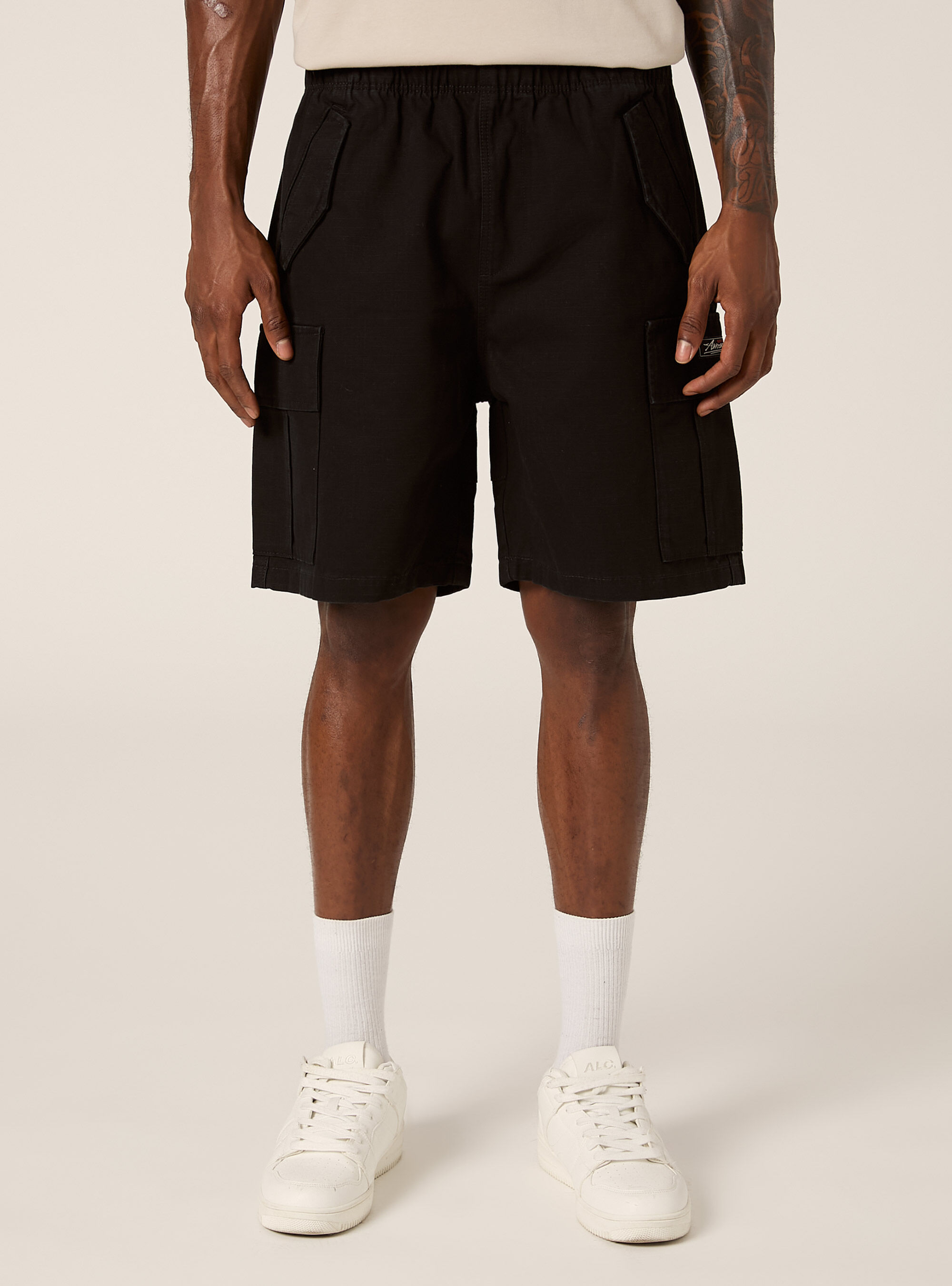 Bermuda cargo in ripstop, BK1 BLACK