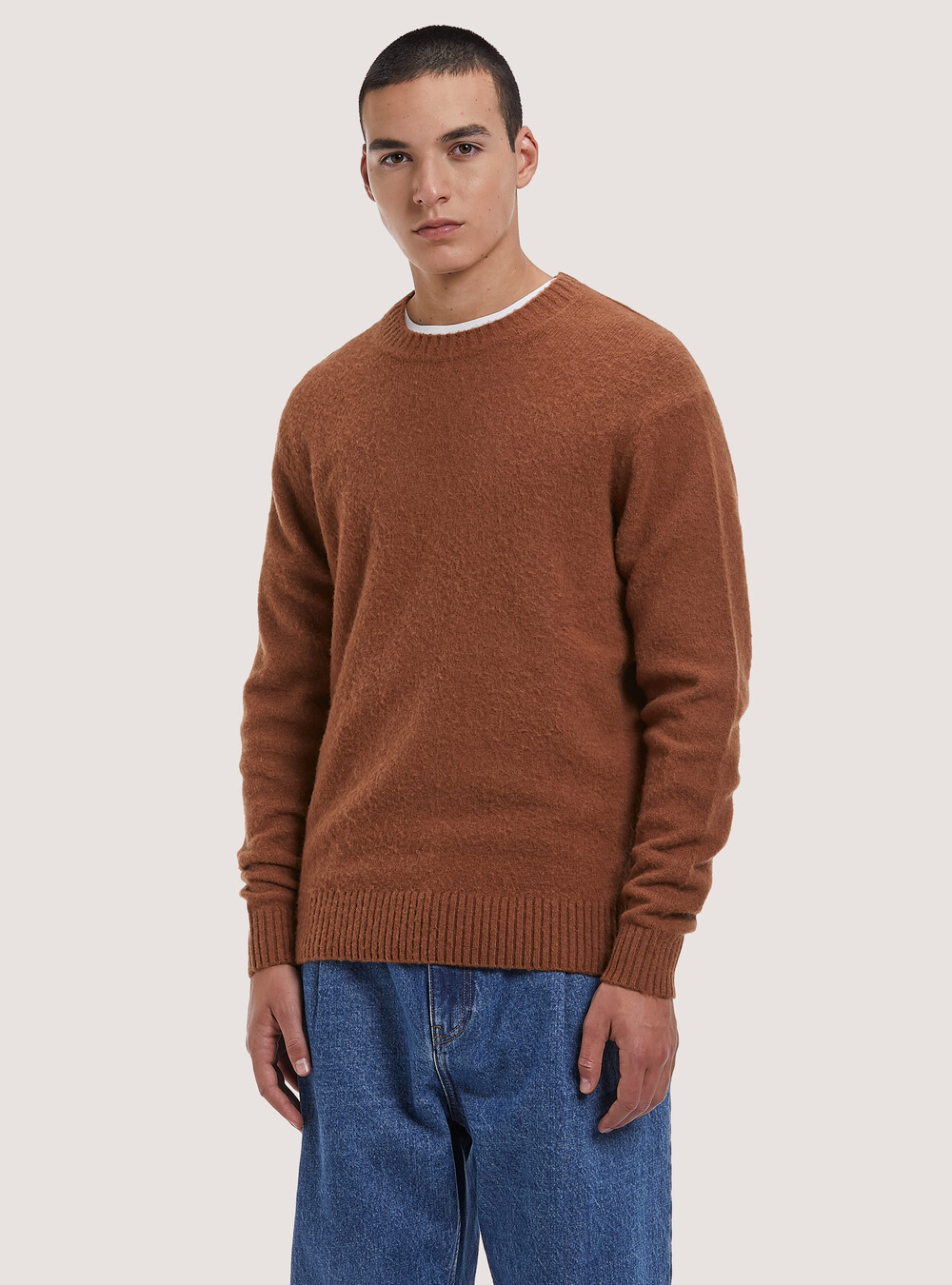 Pullover Soft Touch In Misto Lana Elasticizzato