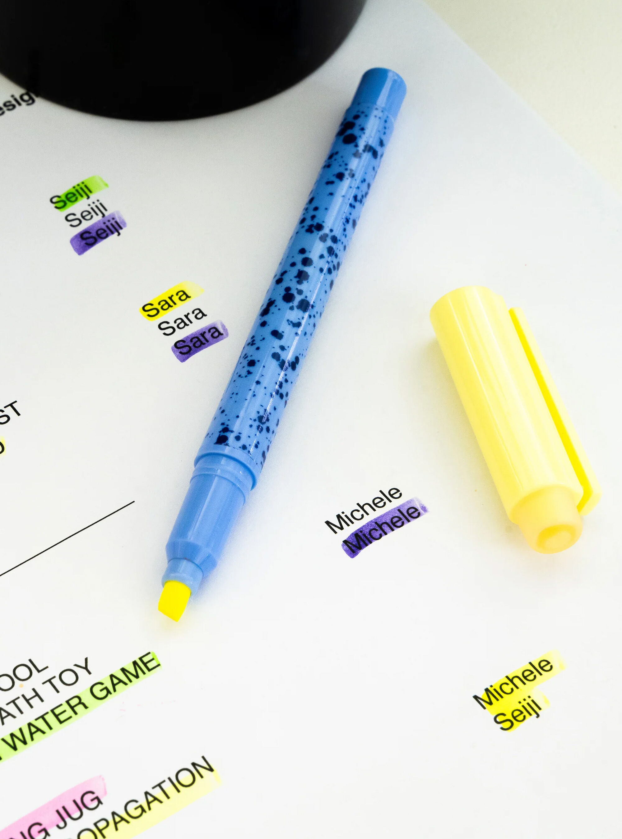 Erasable highlighters store