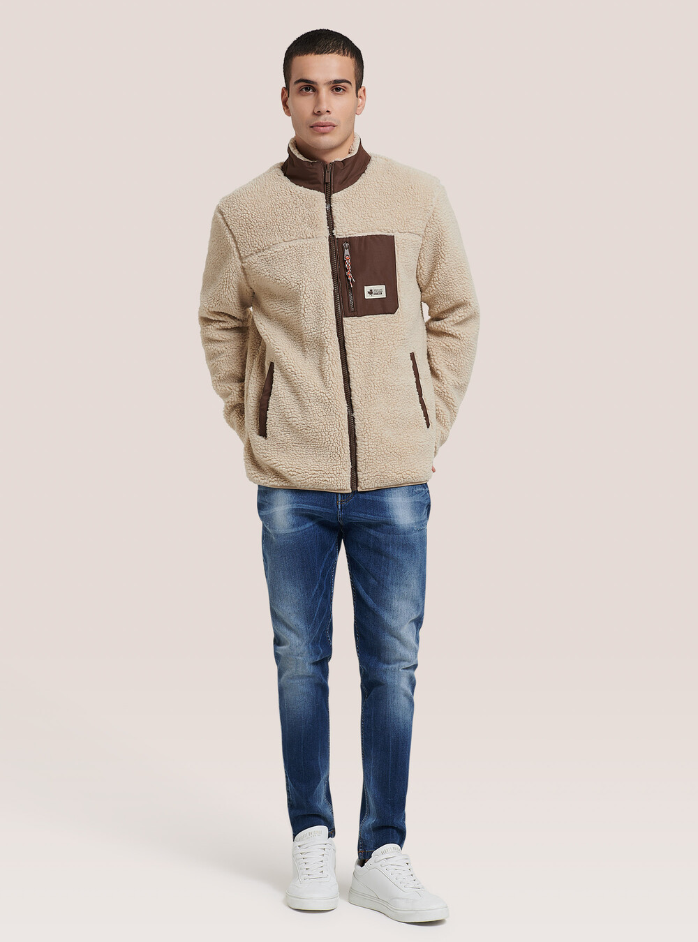 Giubbotto Teddy Patchwork Alcott Cappotti E Giubbotti Uomo