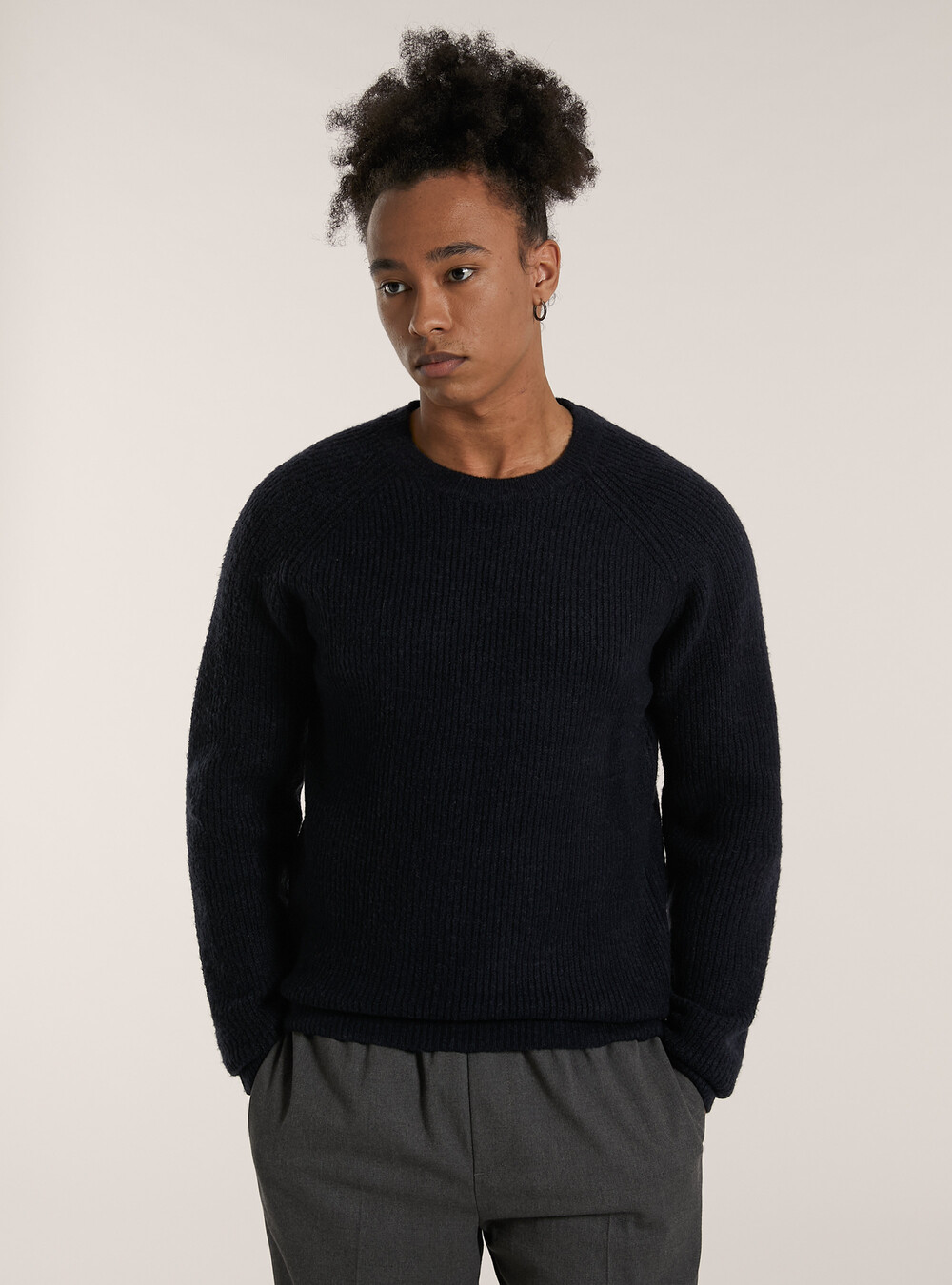 Pullover Girocollo A Costa Inglese Alcott Maglieria Uomo