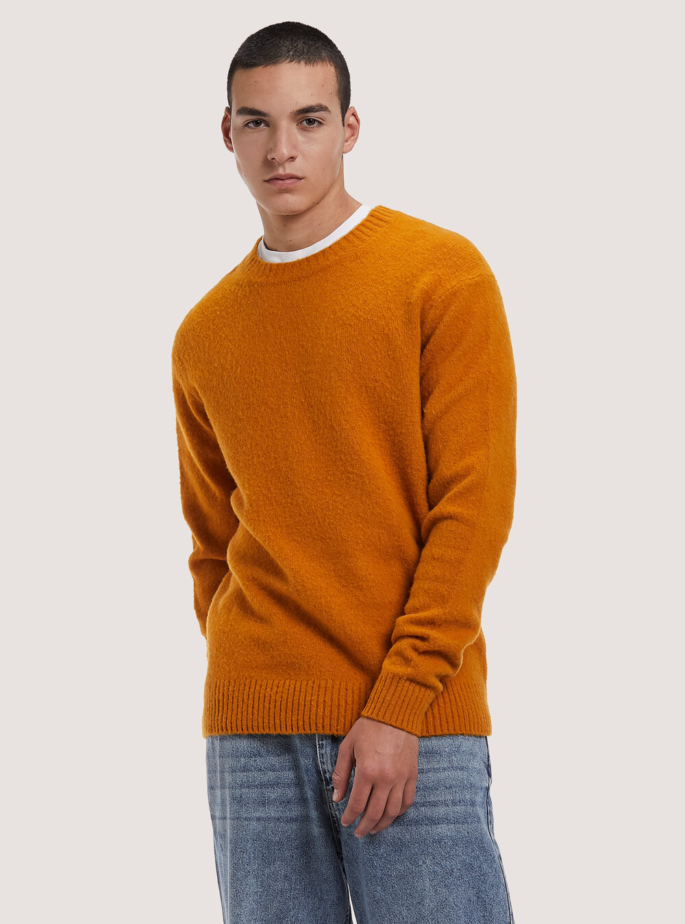 Pullover Soft Touch In Misto Lana Elasticizzato