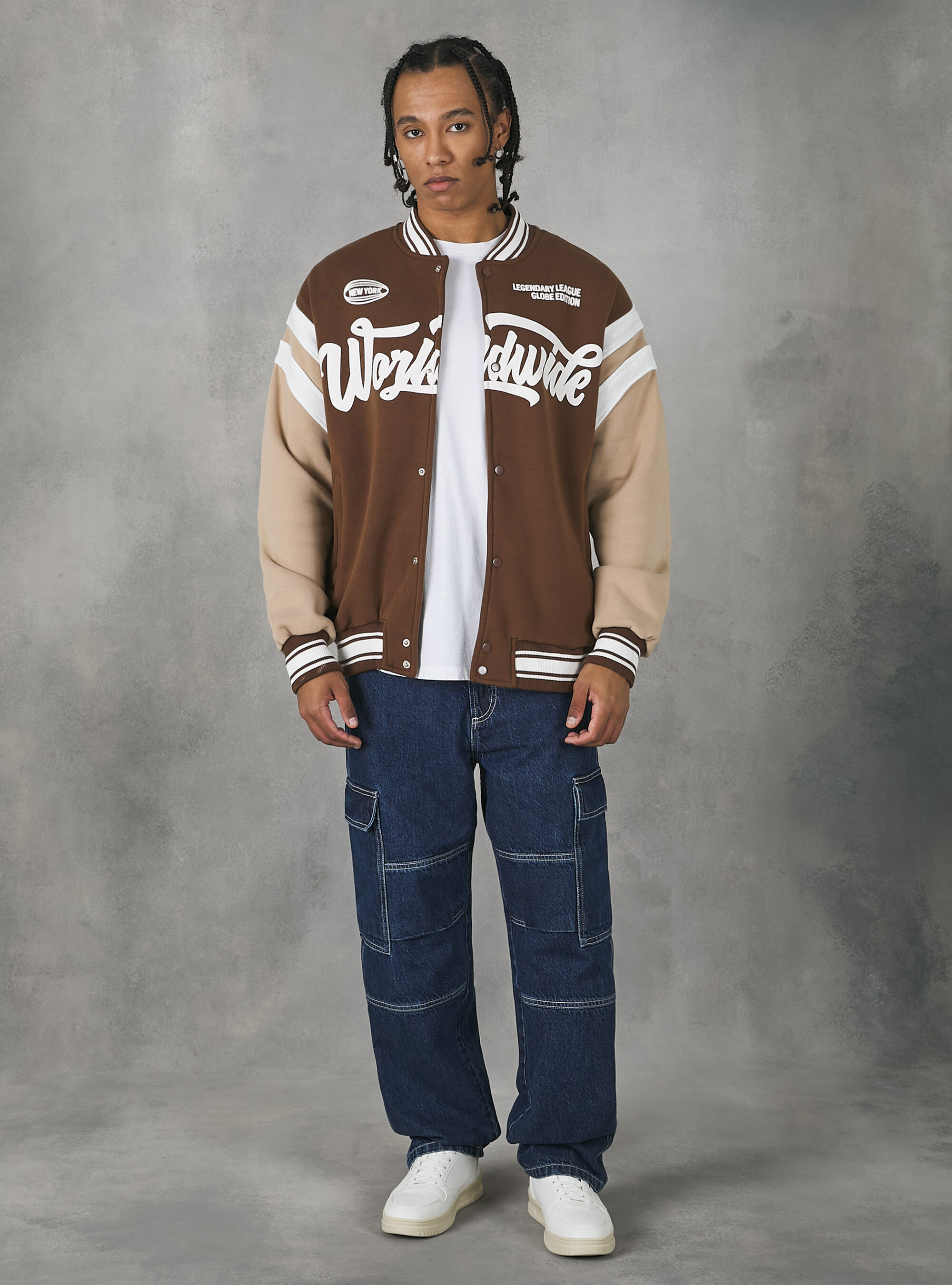 College Bomber Jacket with print