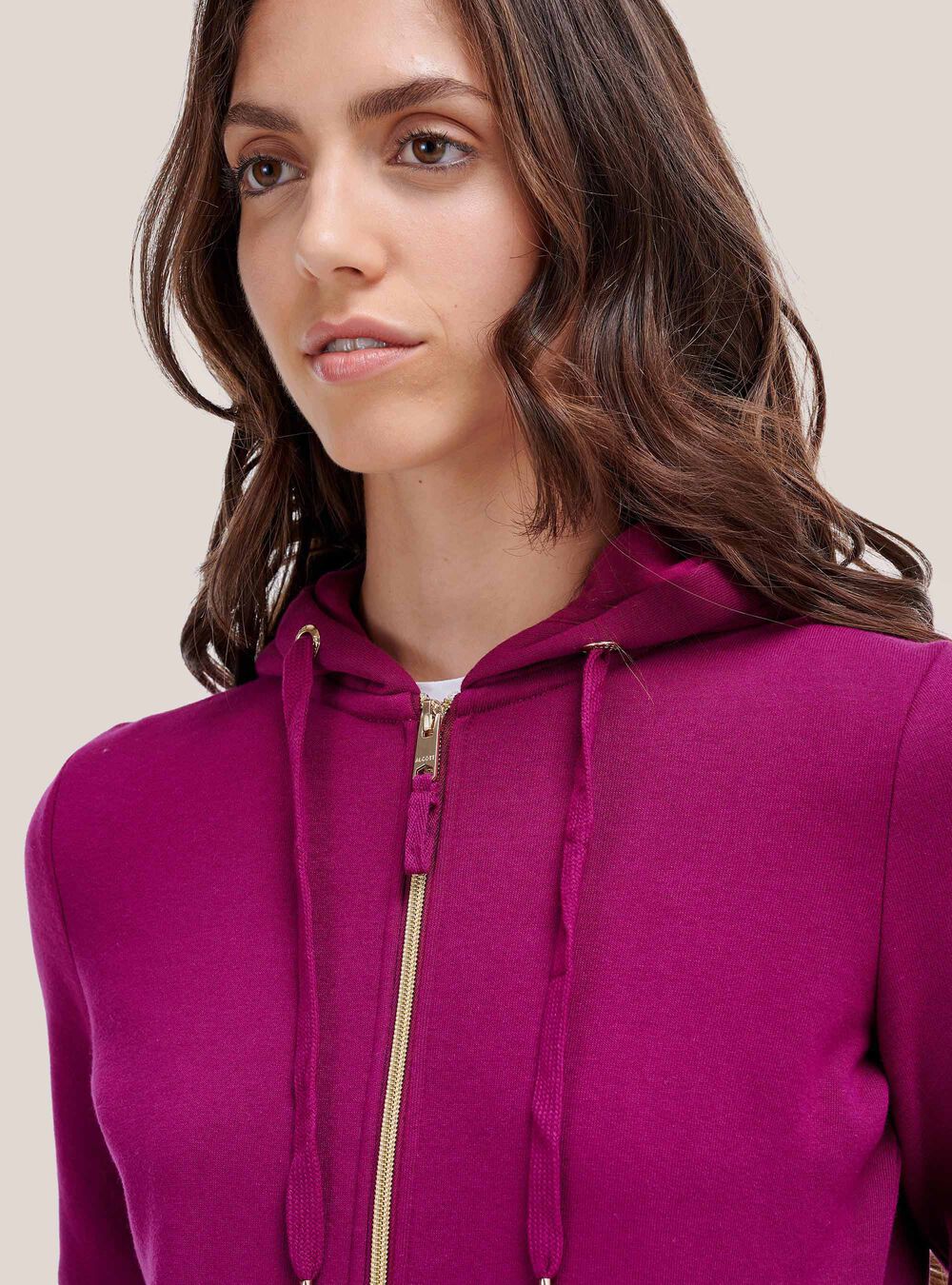 Felpa basic con zip e cappuccio | Alcott - 96365007