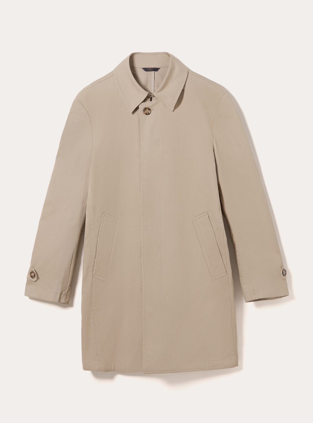 Trench In Twill Con Colletto Premium Alcott Cappotti And Giubbotti Uomo