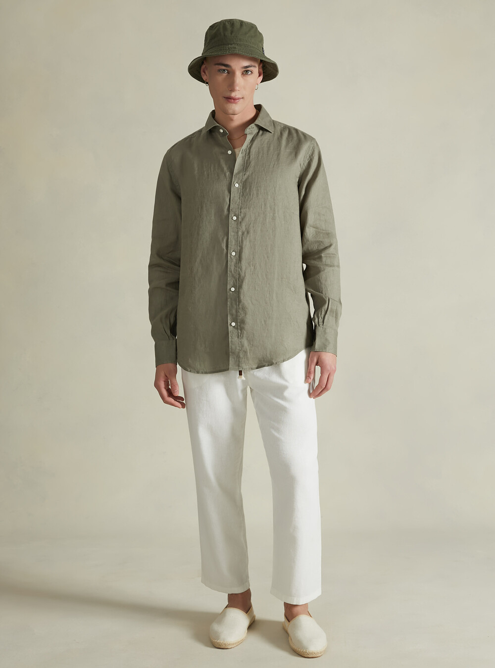 Camicia In Puro Lino A Maniche Lunghe Alcott Camicie Uomo