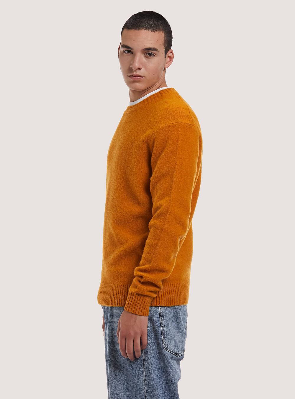 Pullover Soft Touch In Misto Lana Elasticizzato
