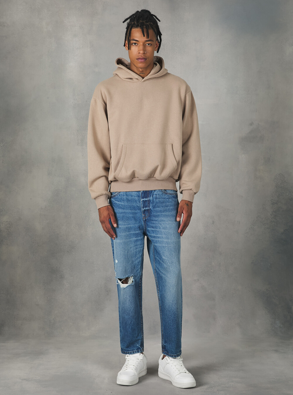 Sudadera Con Capucha Boxy Fit