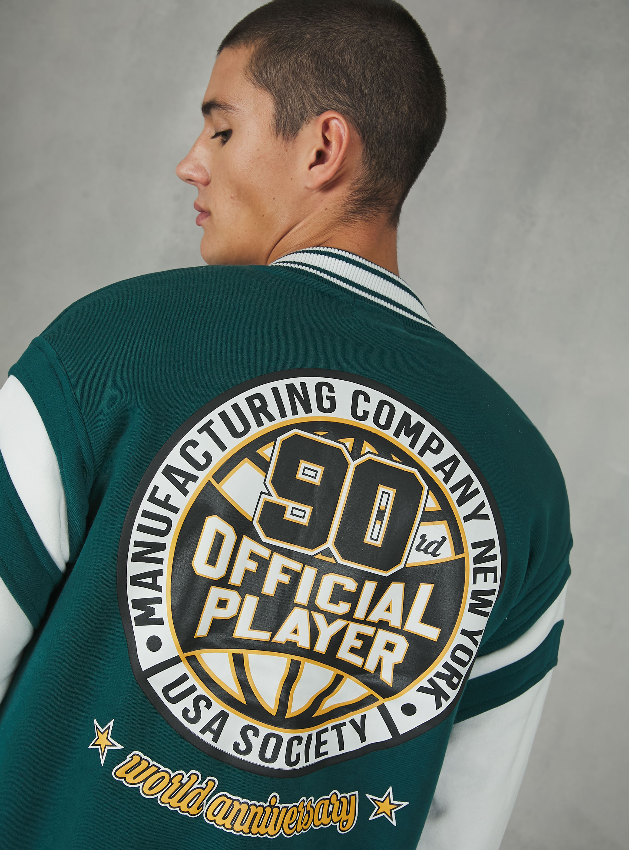 College Bomber Jacket with print