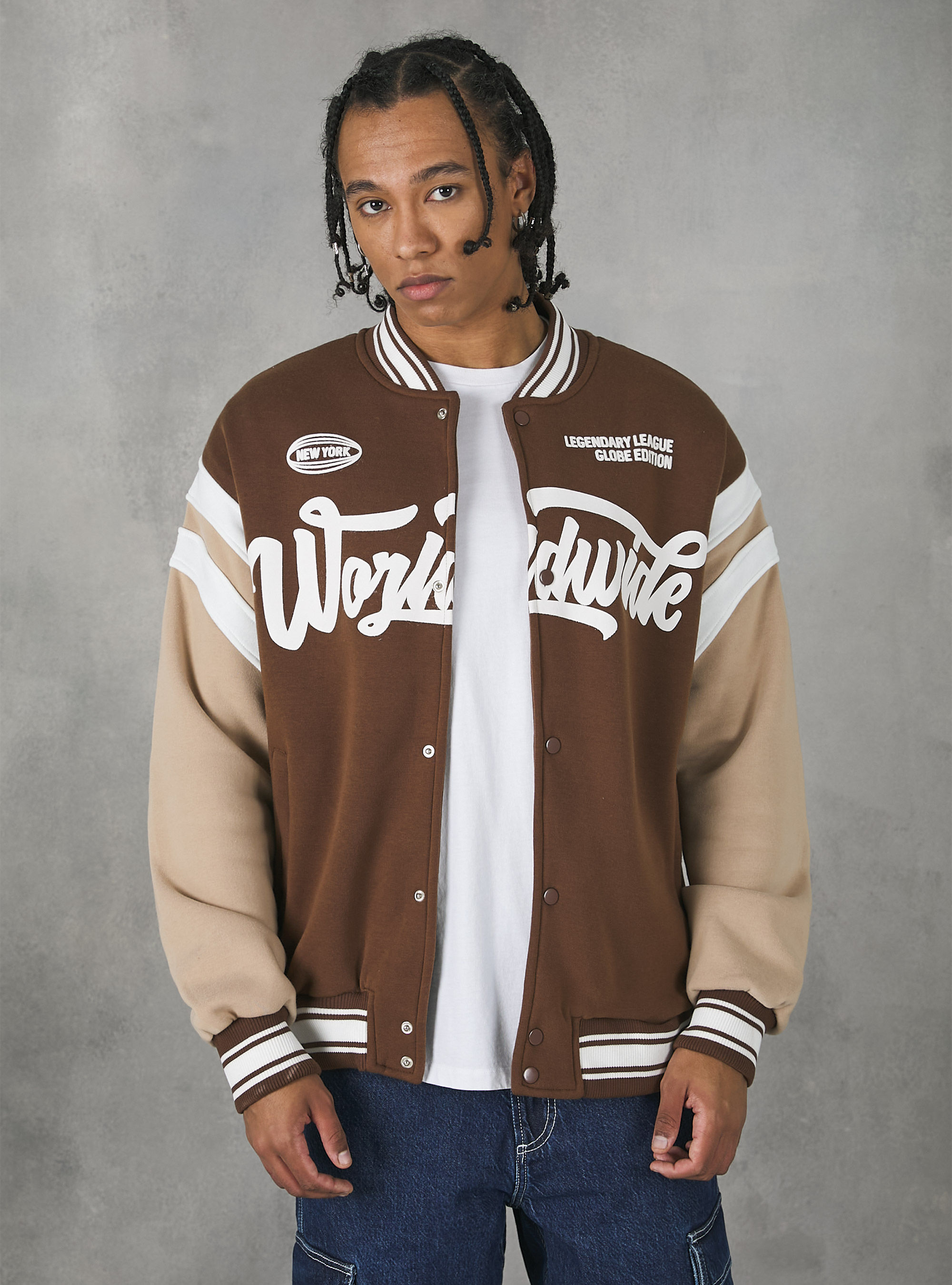 College Bomber Jacket with print